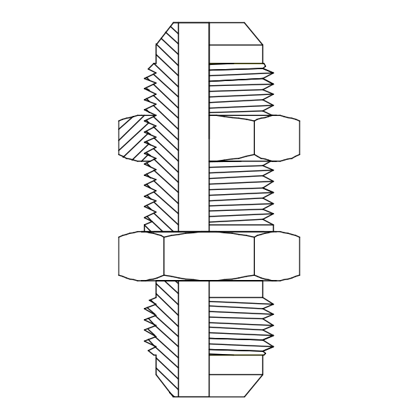 JIC Male - JIC Male Bulkhead - Powell Industrial