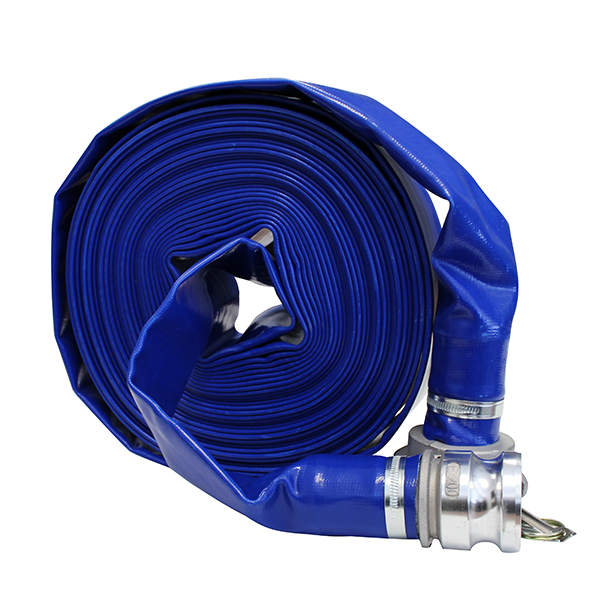 Pre-Made SUNNYHOSE® Light Duty Blue PVC Layflat Hose - Powell Industrial