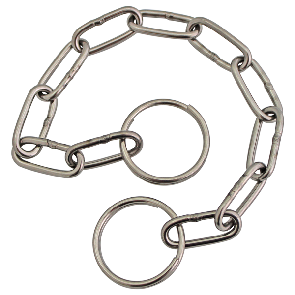 CAMLOCK CHAIN S/STEEL C/W RING EACH END - 3MM X 300MM - Powell Industrial