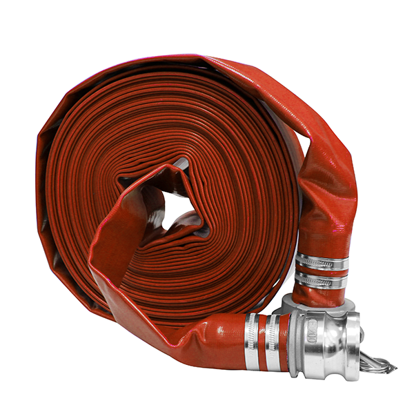 Pre-Made SUNNYHOSE Heavy Duty Red PVC Layflat Hose - Powell Industrial