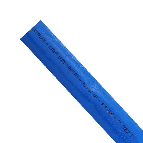 EXITFLEX® Light Duty Blue PVC Layflat Hose - Powell Industrial