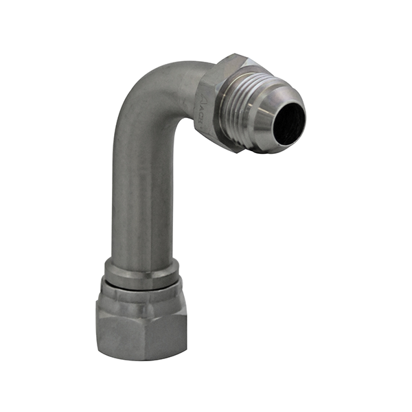 JIC Male - JIC Female Swivel 90° Long Swept Elbow - Powell Industrial