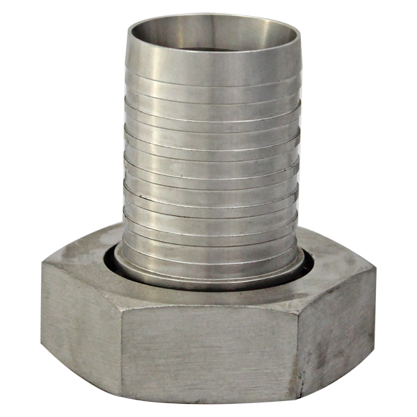 Hygienic Crimp Stem Flat Face CIP - Female BSM Hex Nut - Powell Industrial