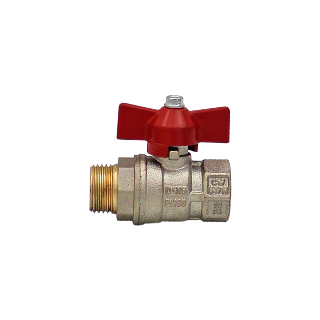 Brass T-Handle Ball Valve Male x Female BSP - Powell Industrial